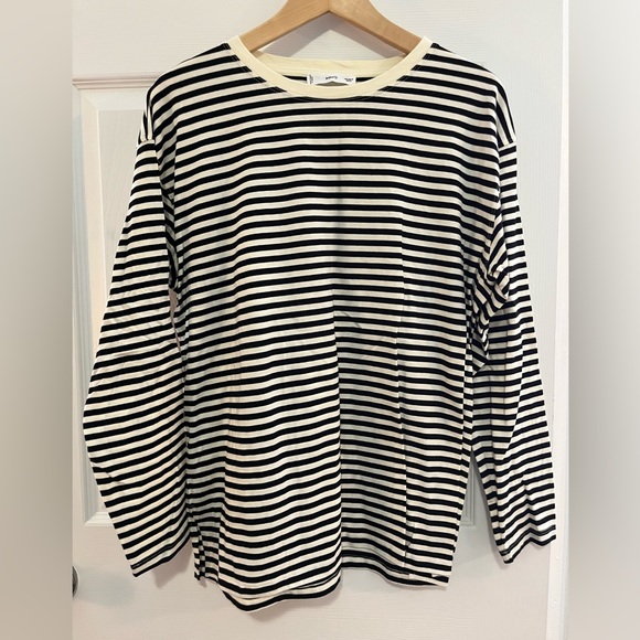 Mango | Tops | Mango Longsleeve Striped Tee | Poshmark